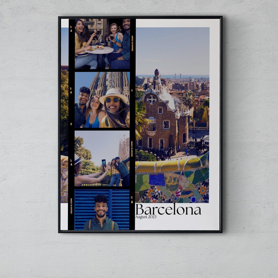 Personalized Travel Photo Collage: Custom Vacation Memory Art (digital ...
