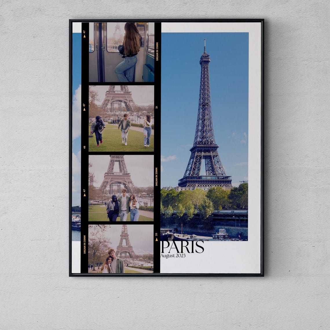 Personalized Travel Photo Collage: Custom Vacation Memory Art (digital ...