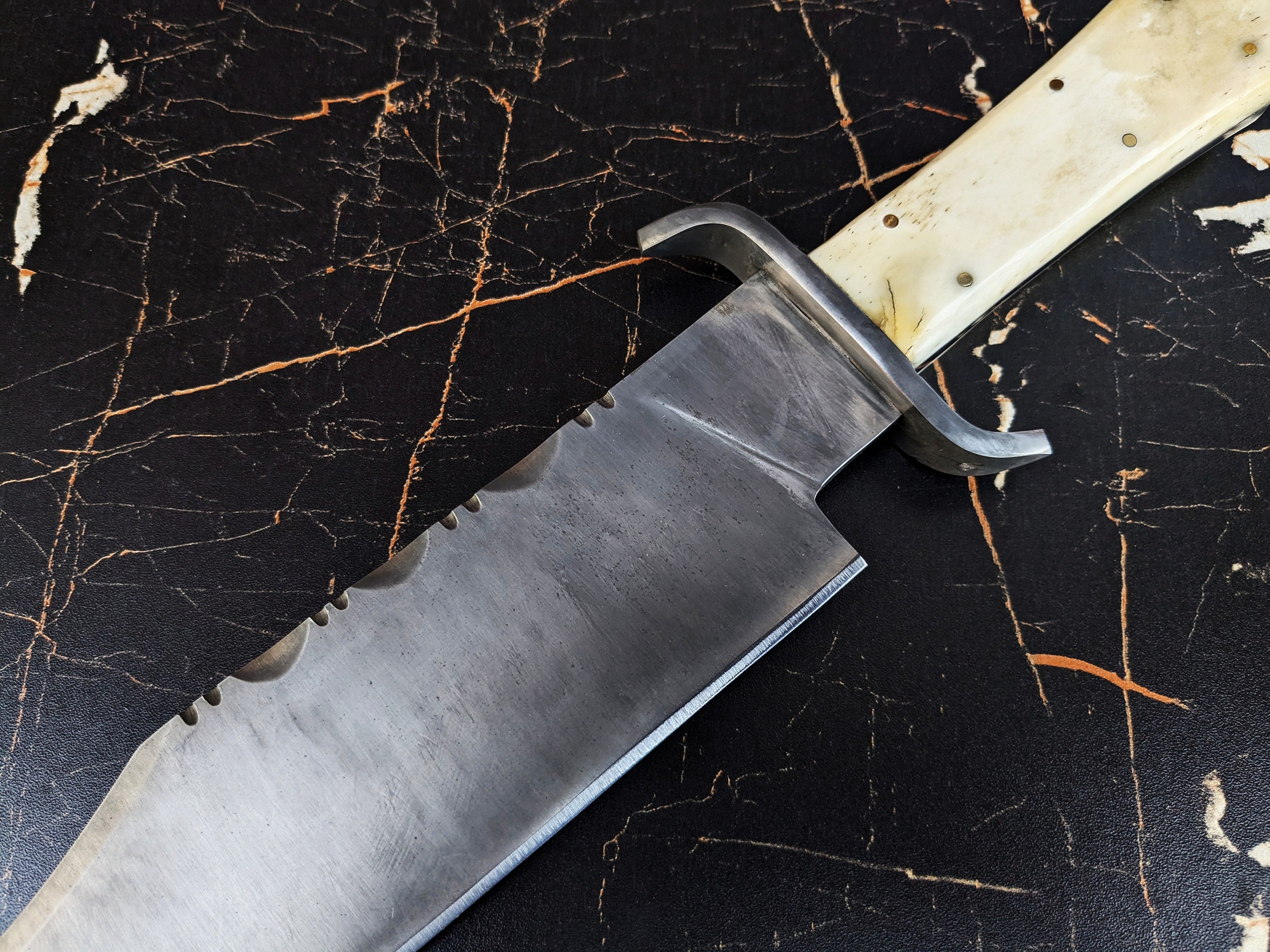 Juan Padillo Bowie Knife: Custom Handmade 5160 Spring Steel Juan ...