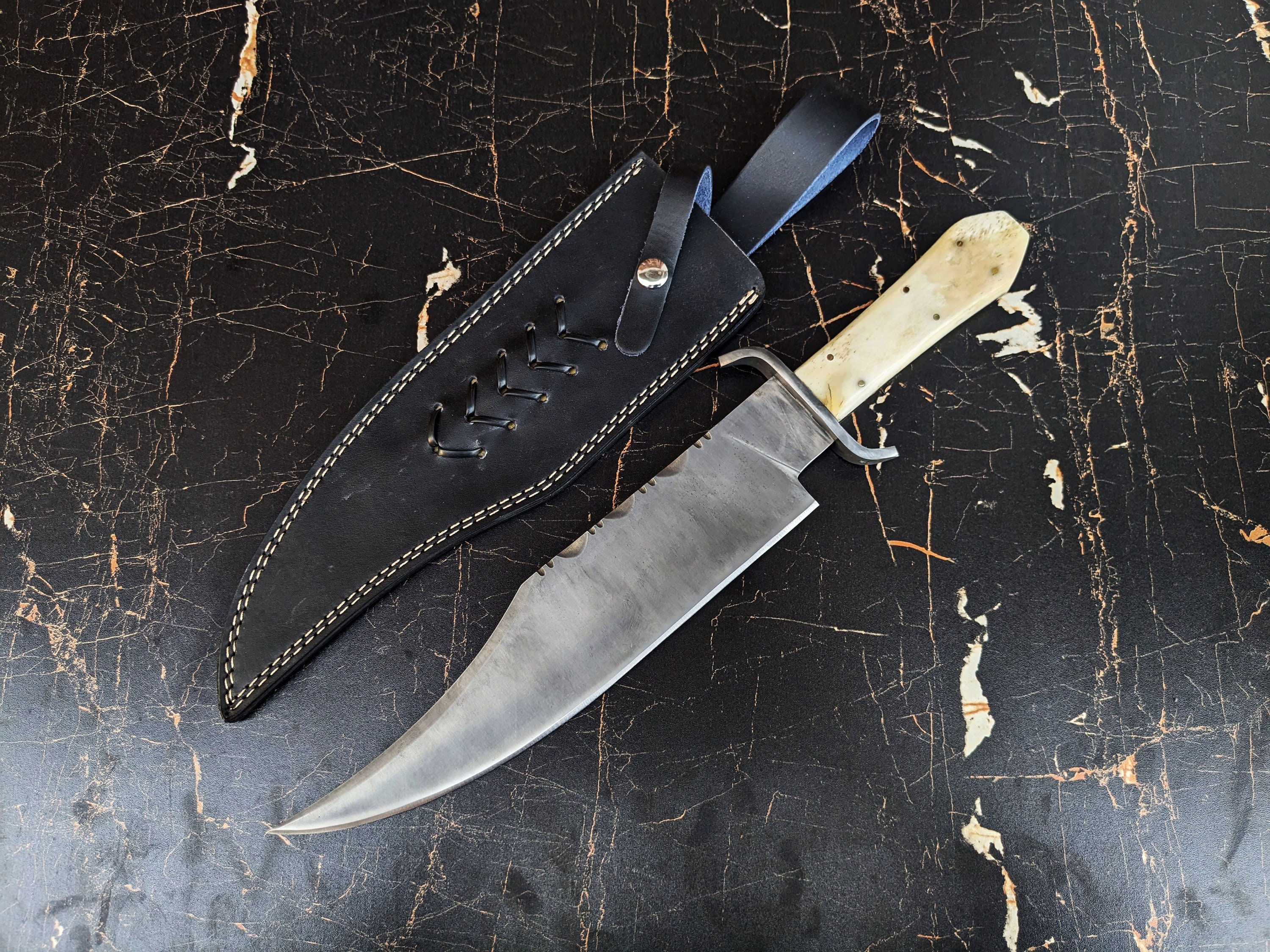 Juan Padillo Bowie Knife: Custom Handmade 5160 Spring Steel Juan ...