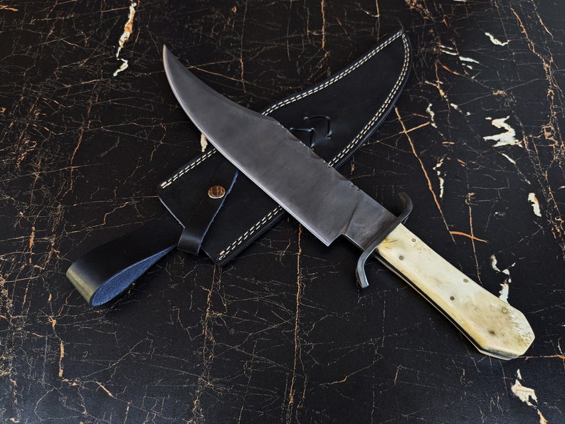 Juan Padillo Bowie Knife: Custom Handmade 5160 Spring Steel Juan ...