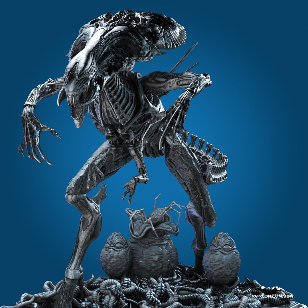 Alien Queen Xenomorph High Quality 3D Digital Printing STL File for 3D ...