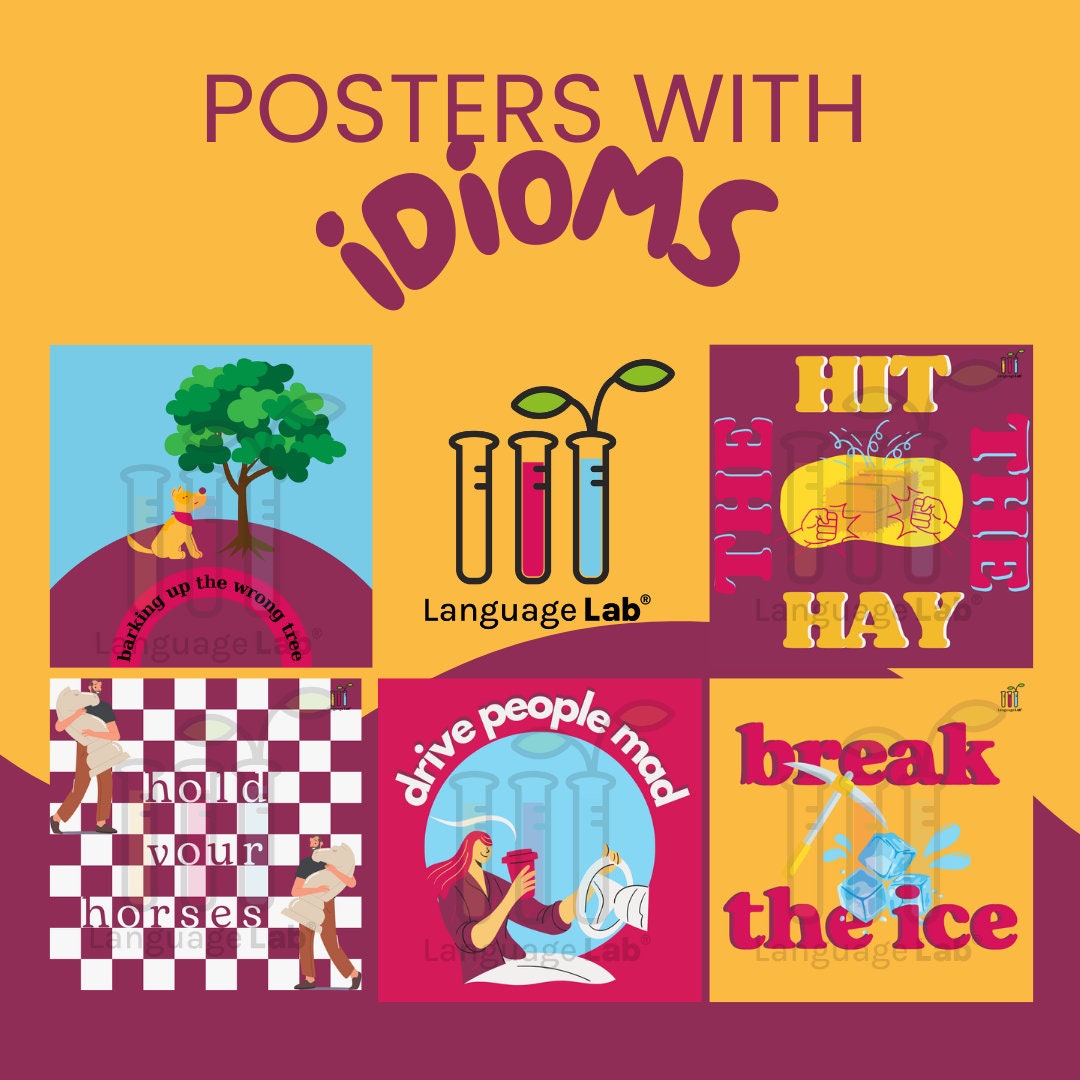 Posters With English Idioms for the Classroom digital Product 10 ...