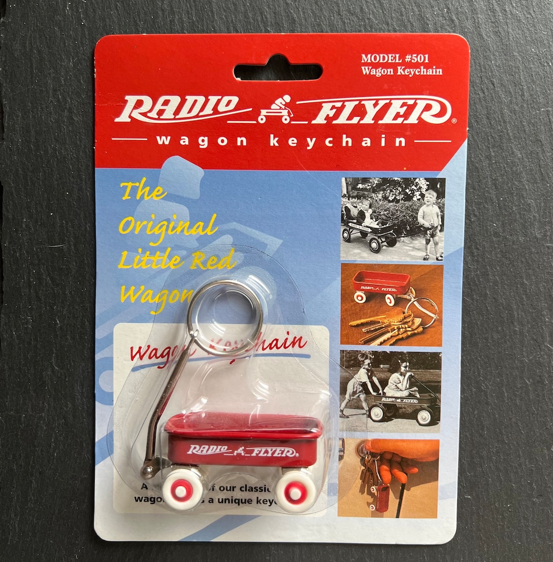 Vintage Radio Flyer Wagon Keychain - Etsy