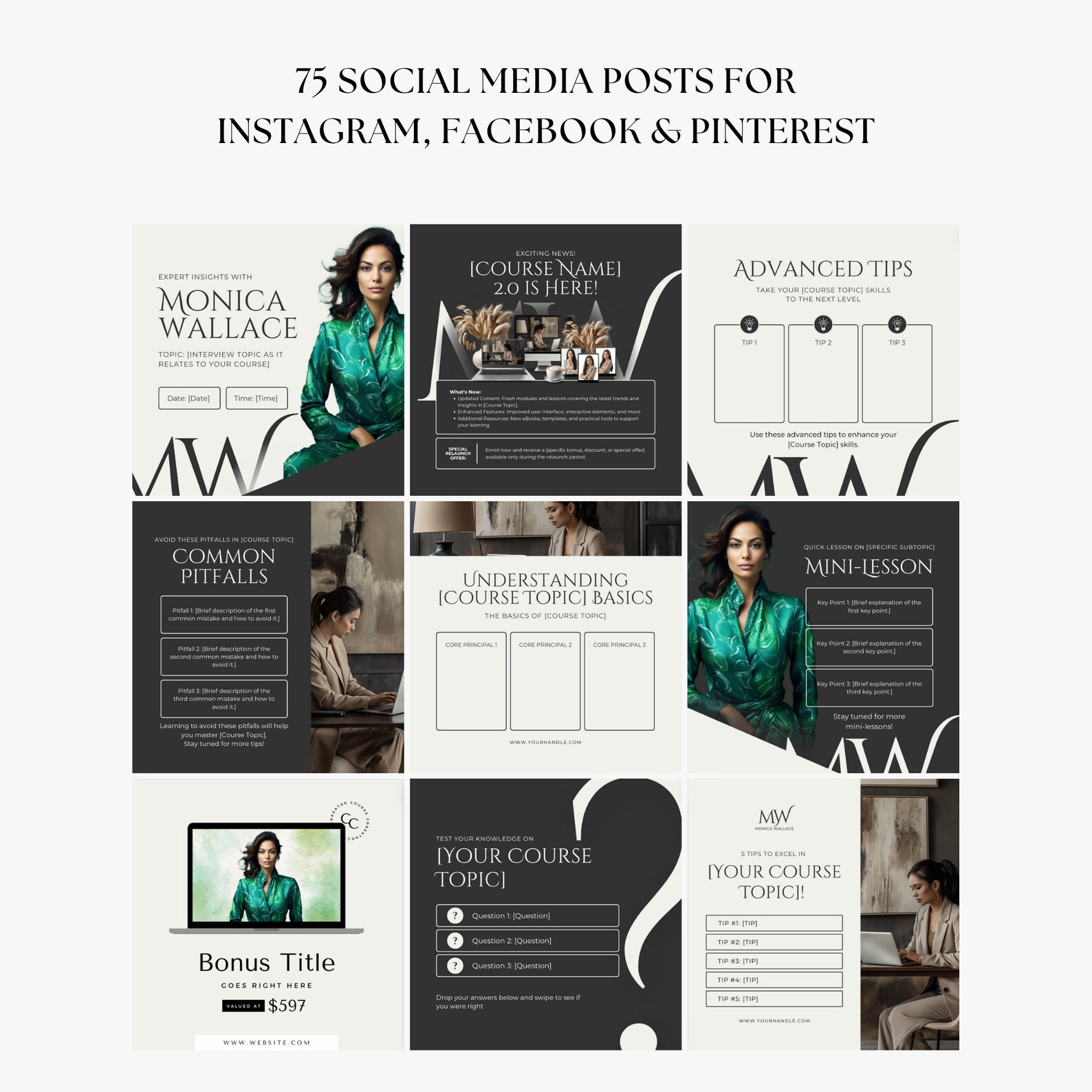 Course Creator Toolkit Templates | Online Course Sales Page | Coaching ...