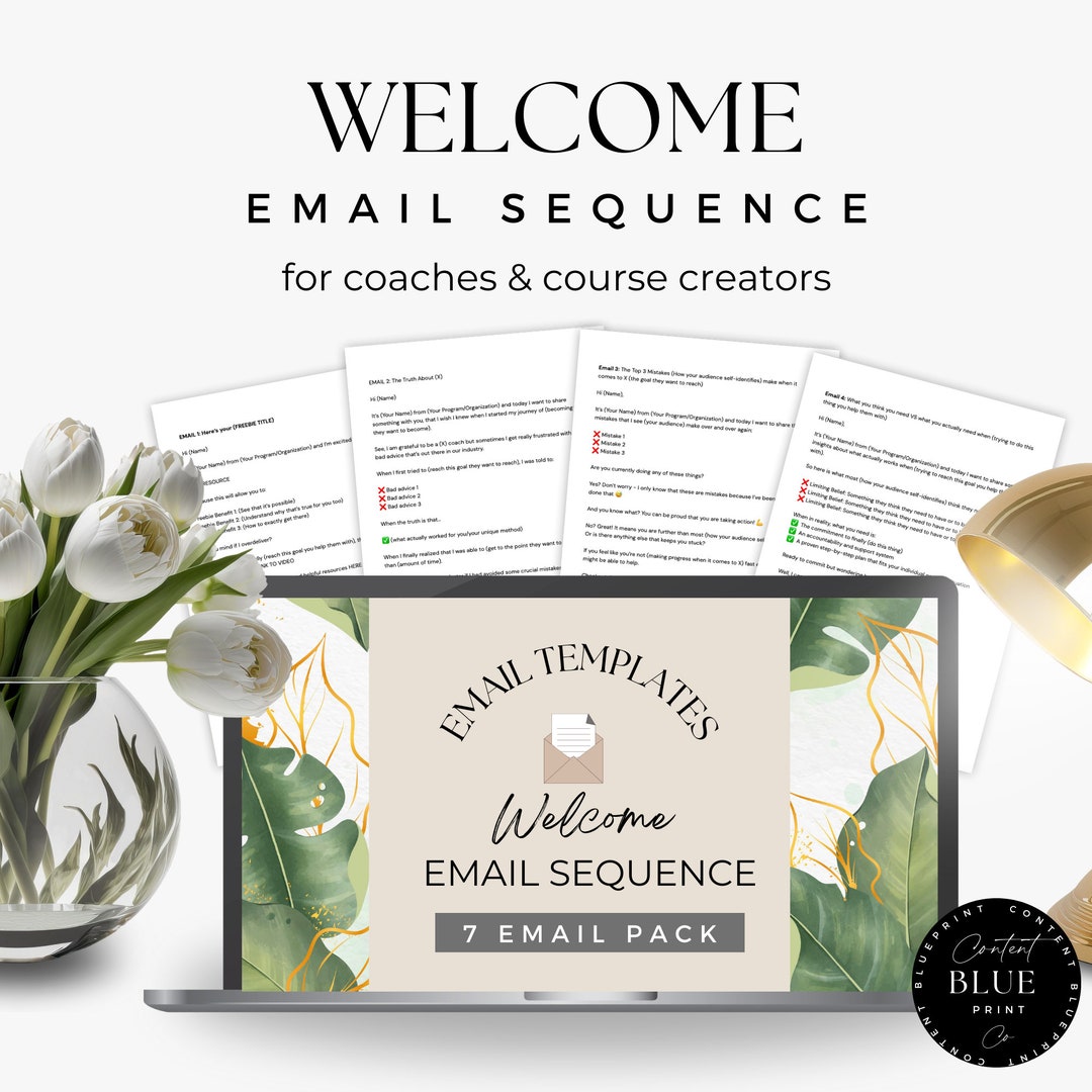 Welcome Emails Coaches & Course Creators | Editable Done for You 7 ...