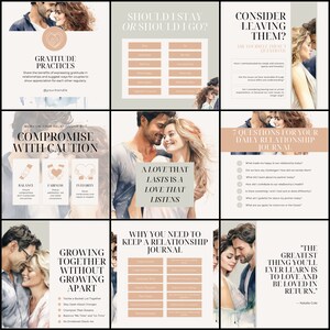 Relationship Instagram Templates | Editable Canva Social Media Posts ...
