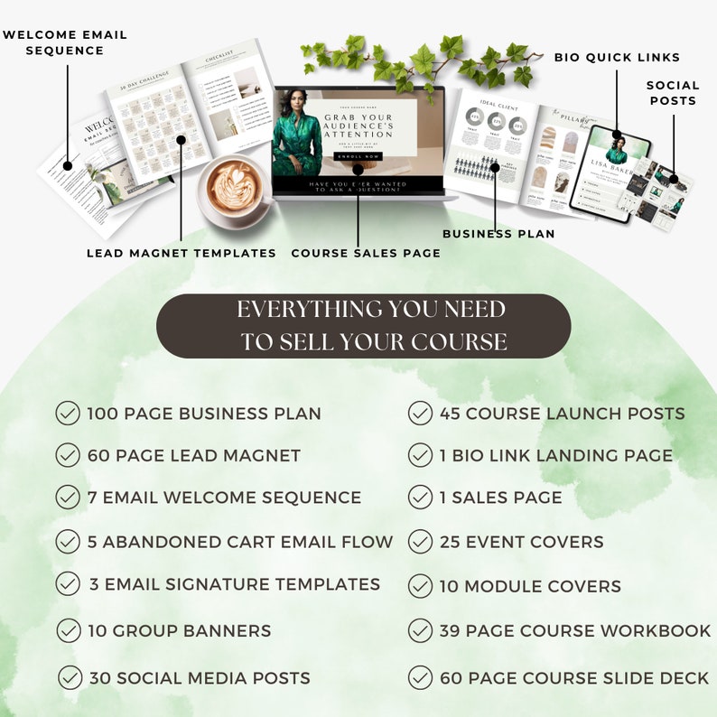 Course Creator Toolkit Templates | Online Course Sales Page | Coaching ...
