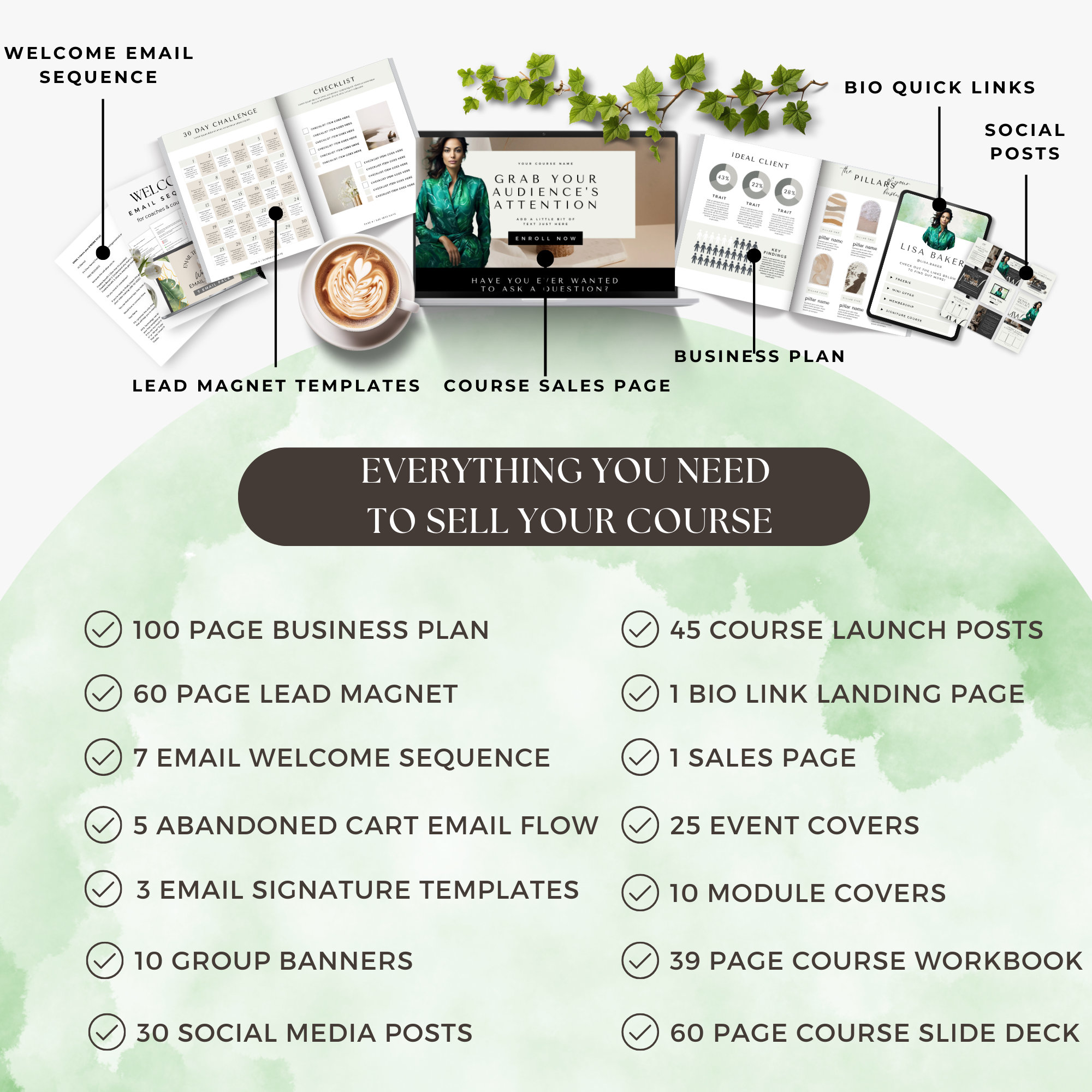 Course Creator Toolkit Templates | Online Course Sales Page | Coaching ...