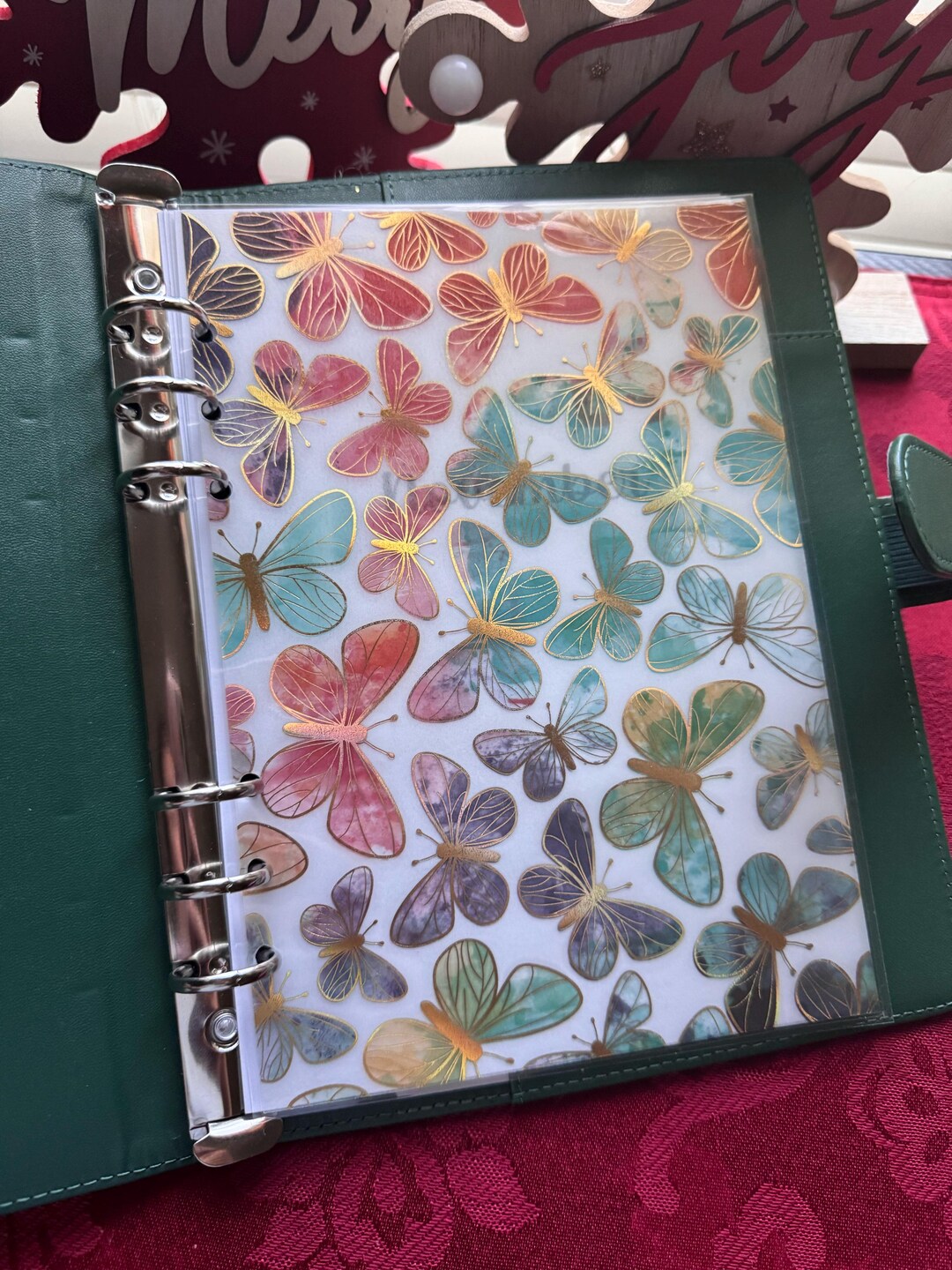 Binder Dashboard - Multicolor Butterflies - A5 - Etsy