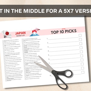 Japan Bucket List Printable Japan Travel Planner Checklist Japan Travel ...