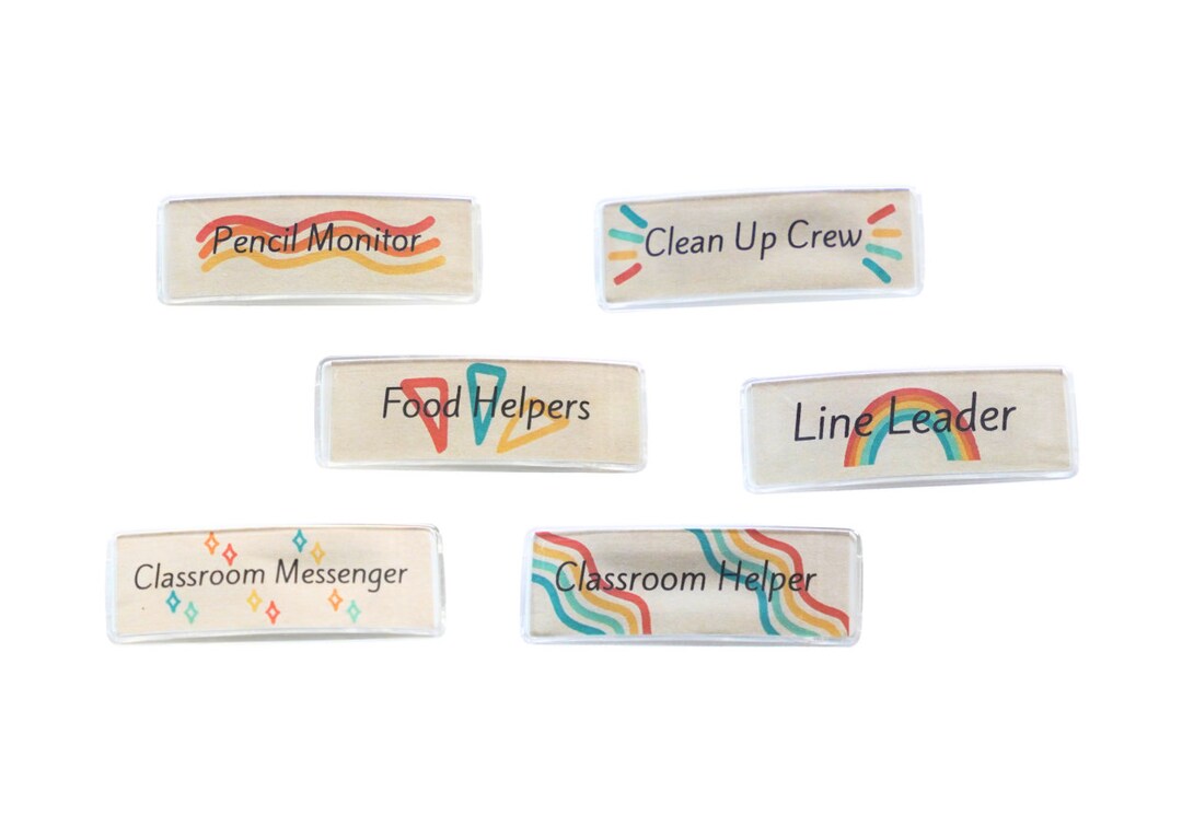 Classrom Job Badges - Etsy