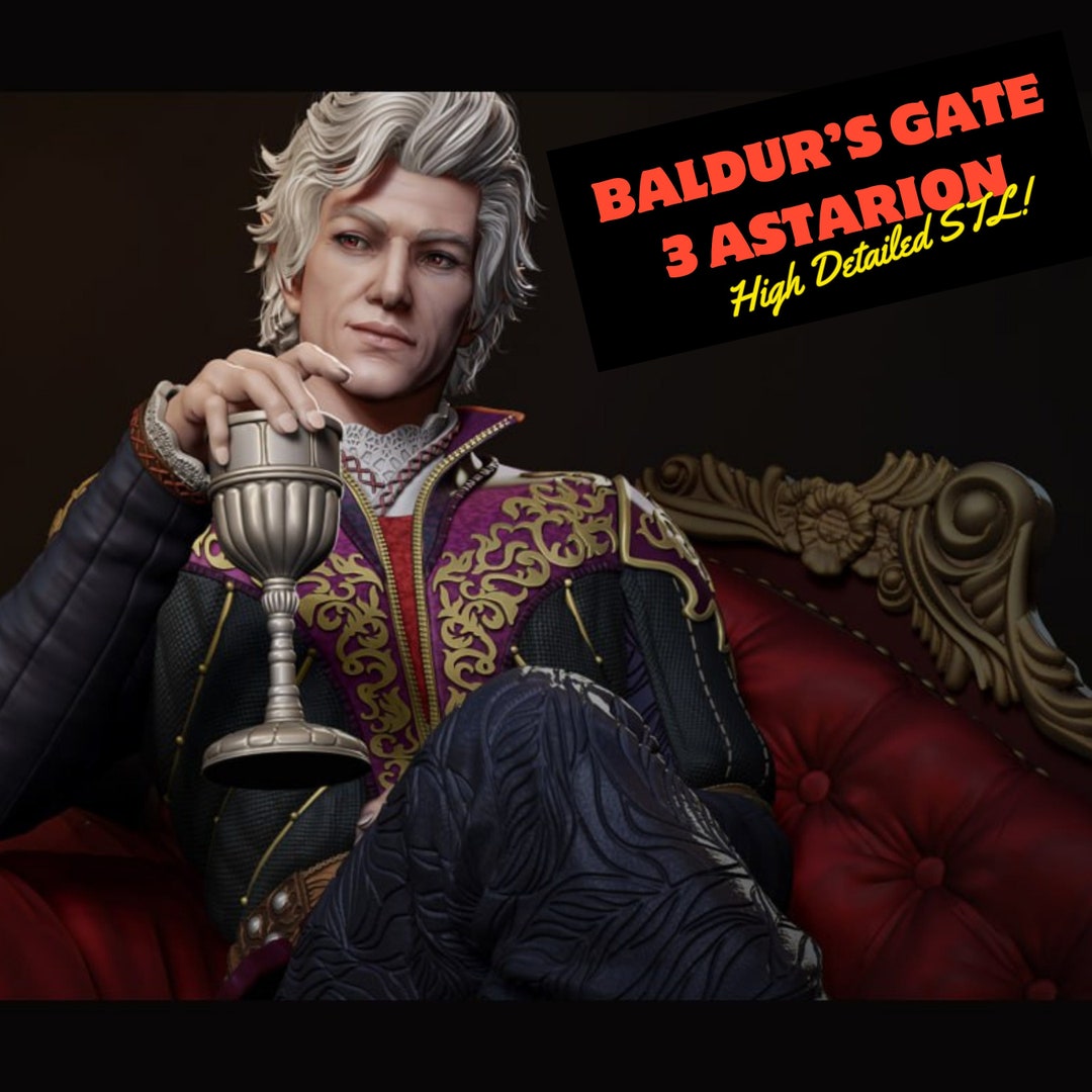 Baldur's Gate 3 Astarion Model STL Files Astarion Stl Files Diaroma STL ...
