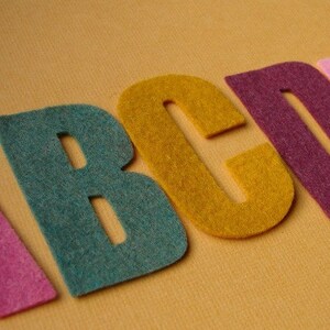 Wool Felt Alphabet Die Cut Set 2" Tall - Great for Learning - Etsy