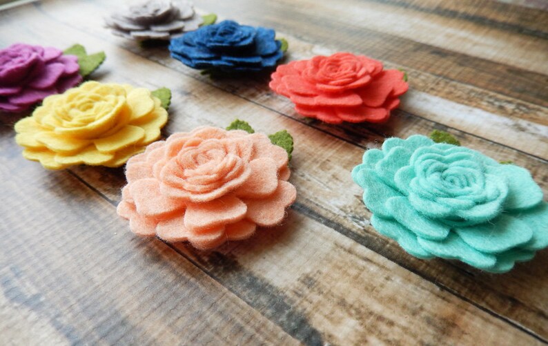 Wool Blend Felt Fabric Vintage Roses Spring Favorites - Etsy