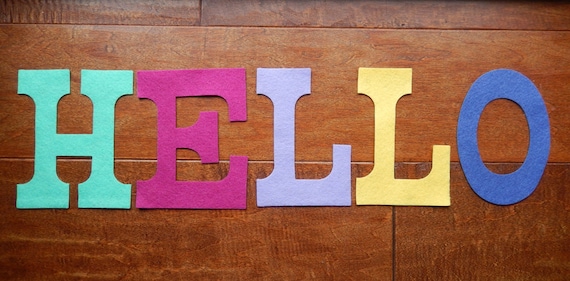 Wool Felt Letters / 5 Tall / Use for Banners / Pick Your - Etsy