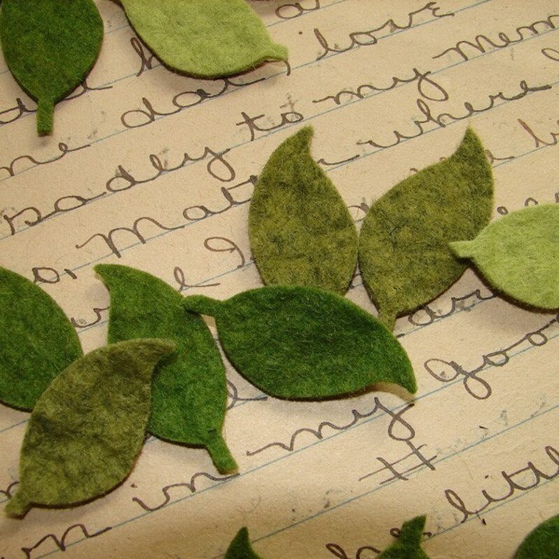 Felt Leaves - Etsy
