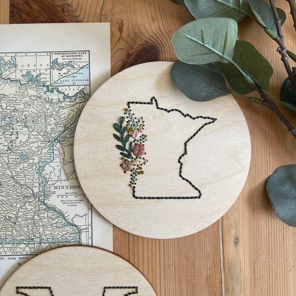 Embroidery on Wood - Etsy