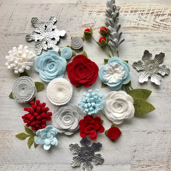 Felt Winter Wreath - Etsy