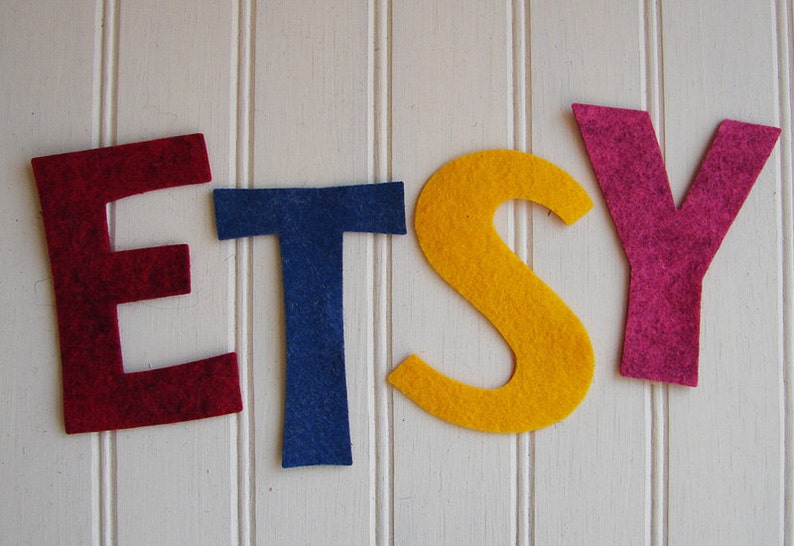 Wool Felt Alphabet Set 4 Tall Great for Learning - Etsy
