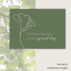 Minimalist Sympathy Card for Holiday Loss | Grief Card for Remembering ...