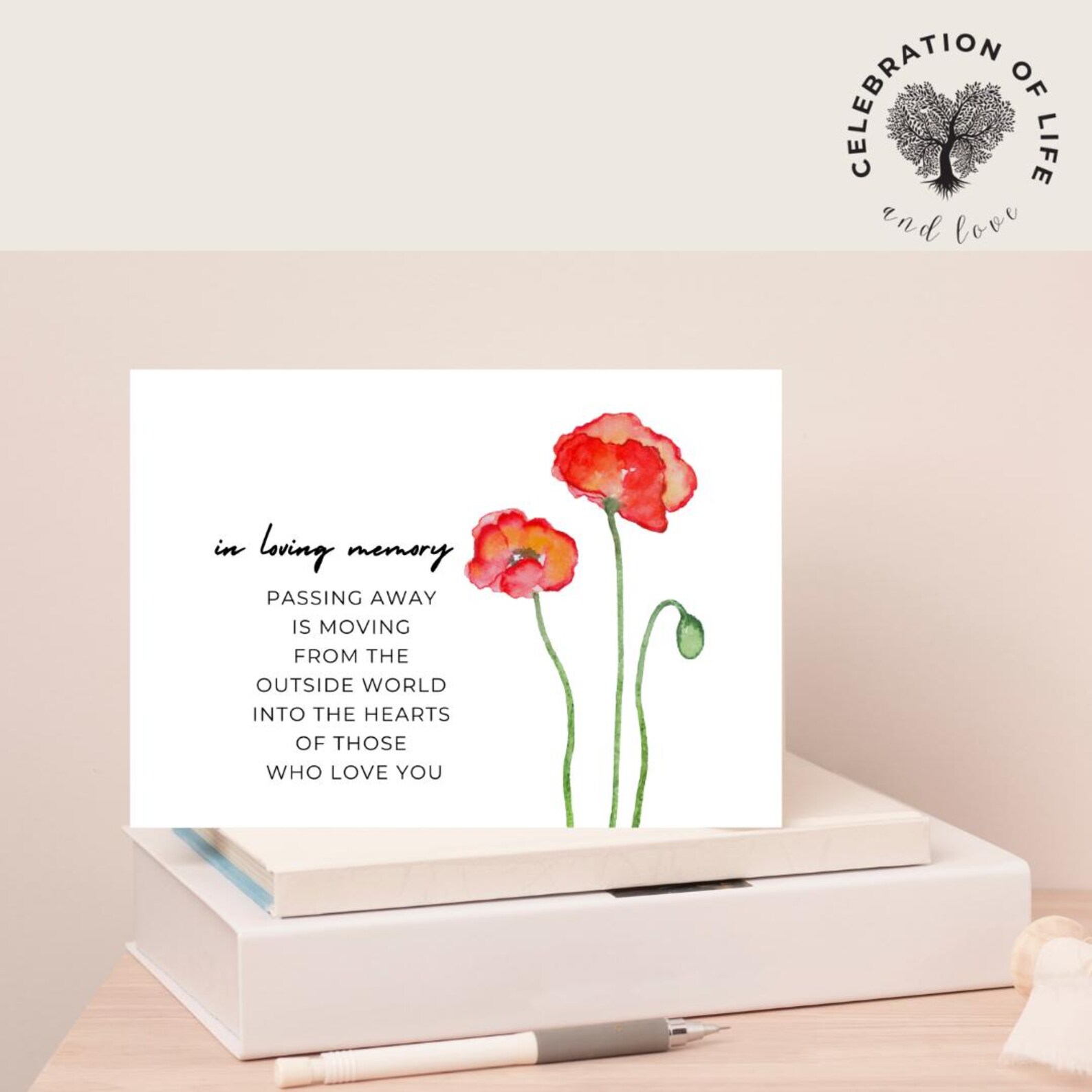 Thoughtful Table Sign Poem | in Loving Memory - 7x5 Digital File ...