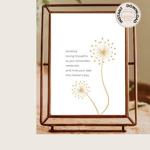 Fathers Day Without Dad Card | Celebration of Life | Grief and Loss ...
