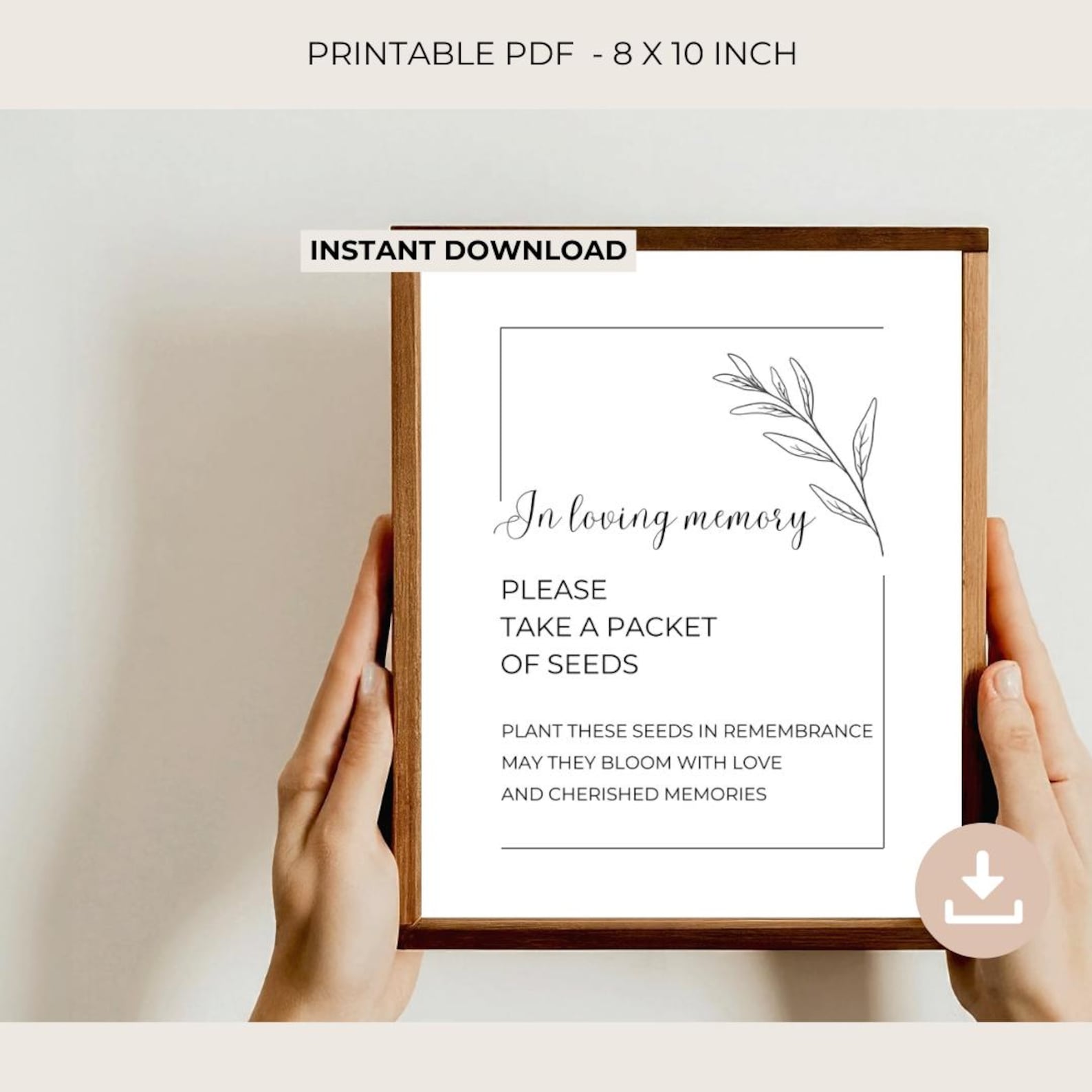 Plant These Seeds in Loving Memory Sign | Please Take A Packet of Seeds ...