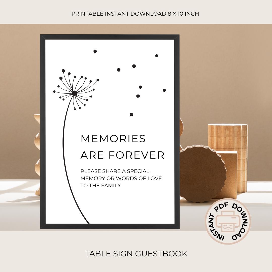 Memories Are Forever Sign | Please Share A Memory or Words of Love to ...