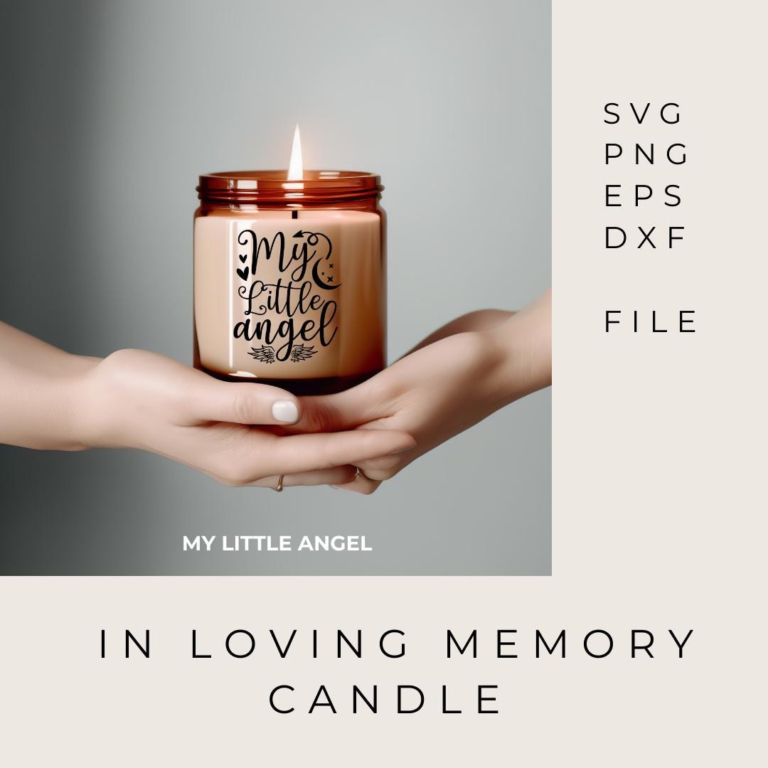In Loving Memory My Little Angle Svg | Remembrance Svg | Baby Loss ...