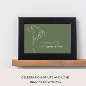 Minimalist Sympathy Card for Holiday Loss | Grief Card for Remembering ...