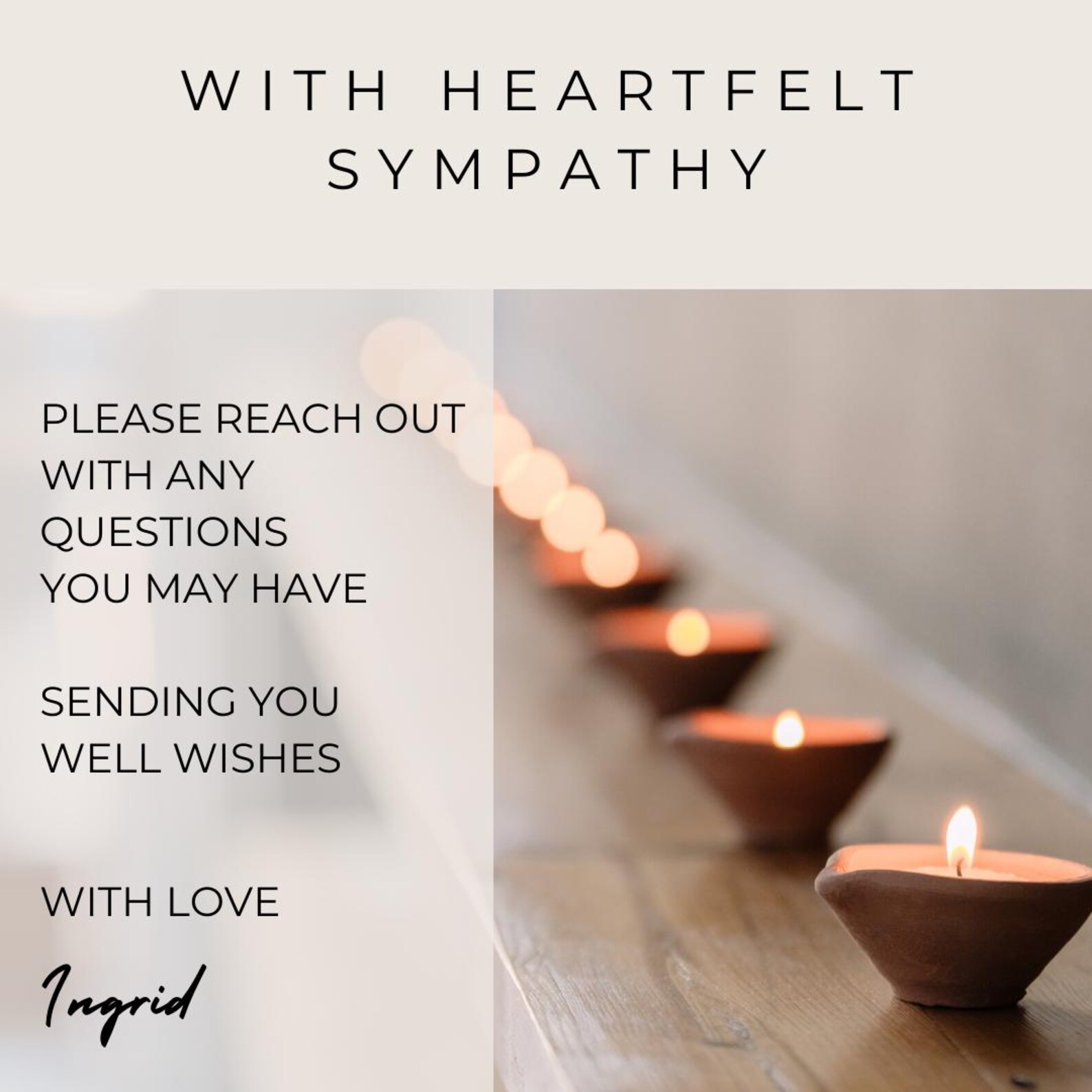 Thoughtful Table Sign Poem | in Loving Memory - 7x5 Digital File ...
