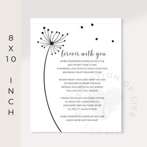 FOREVER WITH YOU Funeral Poem | Remembrance | in Loving Memory Digital ...