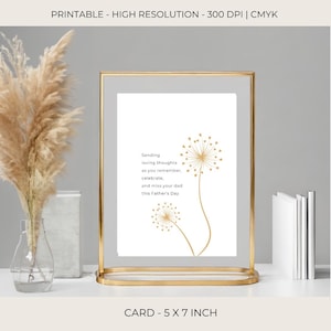 Fathers Day Without Dad Card | Celebration of Life | Grief and Loss ...