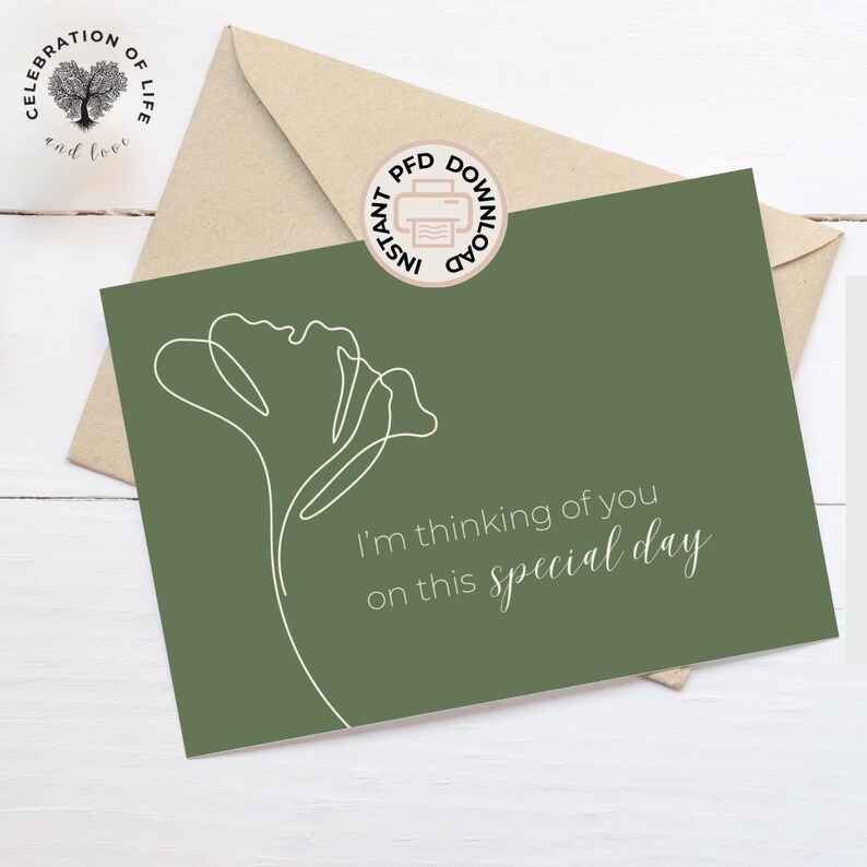 Minimalist Sympathy Card for Holiday Loss | Grief Card for Remembering ...