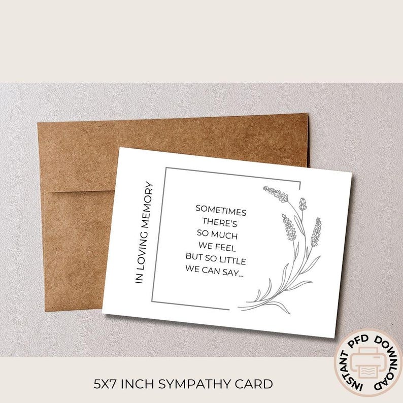 Thoughtful Sympathy Poem Card | Celebrating Memories | Heartfelt Grief ...