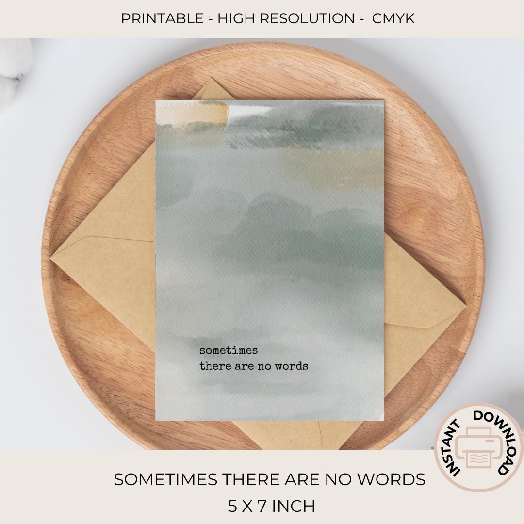 Sorry for Your Loss Card | Sometimes There Are No Words | Angel Baby ...