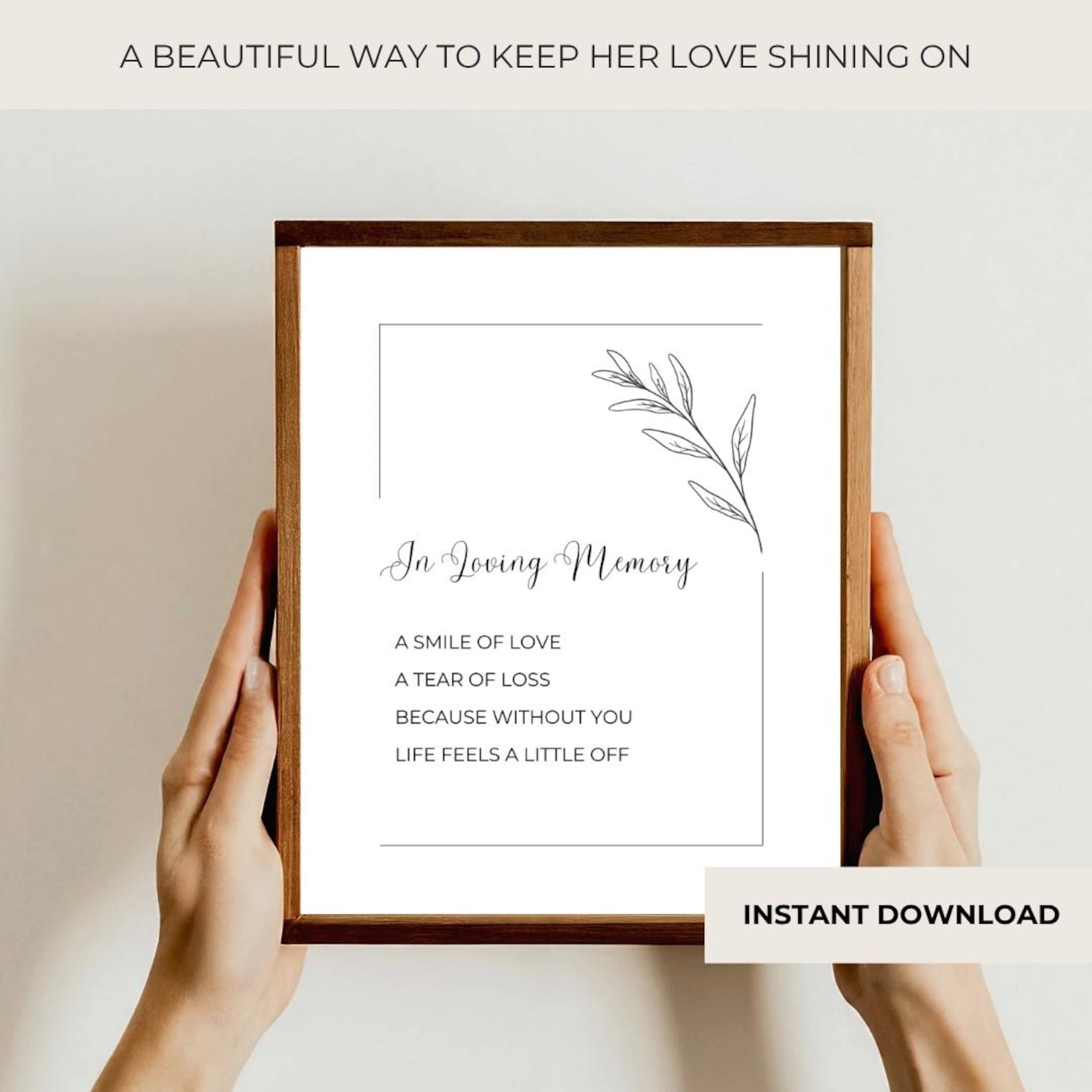 A Smile of Love A Tear of Loss Funeral Poem | in Loving Memory Poem ...