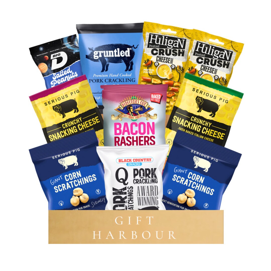 Pub Snacks Food Hamper Gifts for Foodies, Gift for Him, Unusual Food ...
