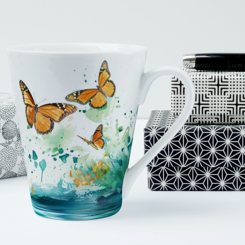 Butterfly Coffee Mug - Etsy