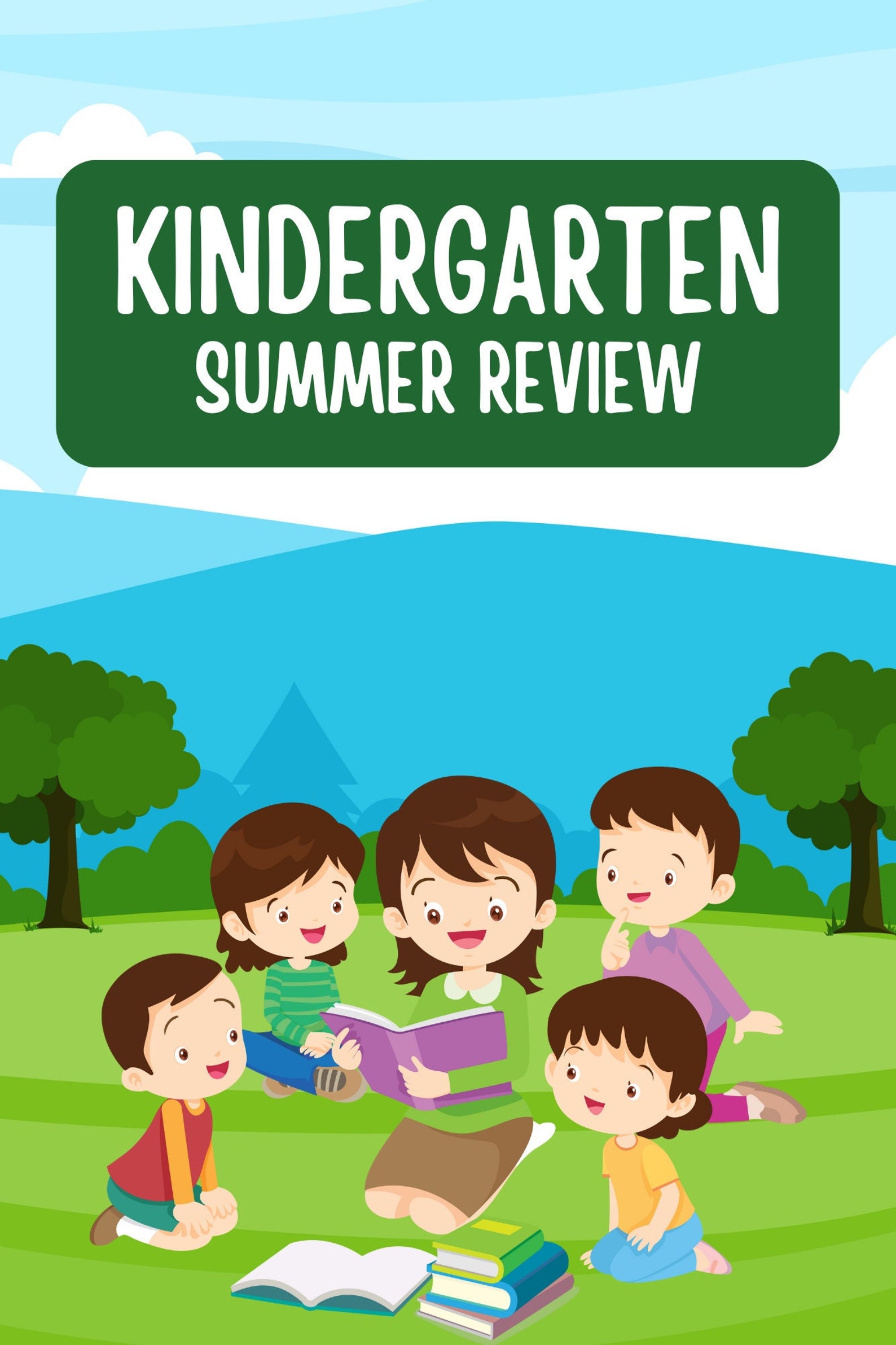 Kindergarten Summer Review - Etsy