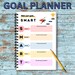 Colorful SMART Goal Setting Template | Digital Planner Insert | Goal ...