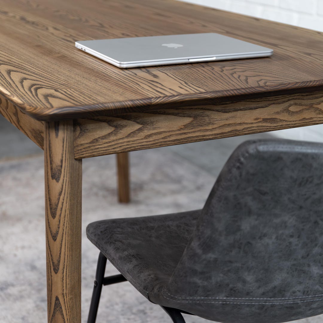 Wooden Dining Table Dining Room Table Kitchen Table Mid Century Modern ...