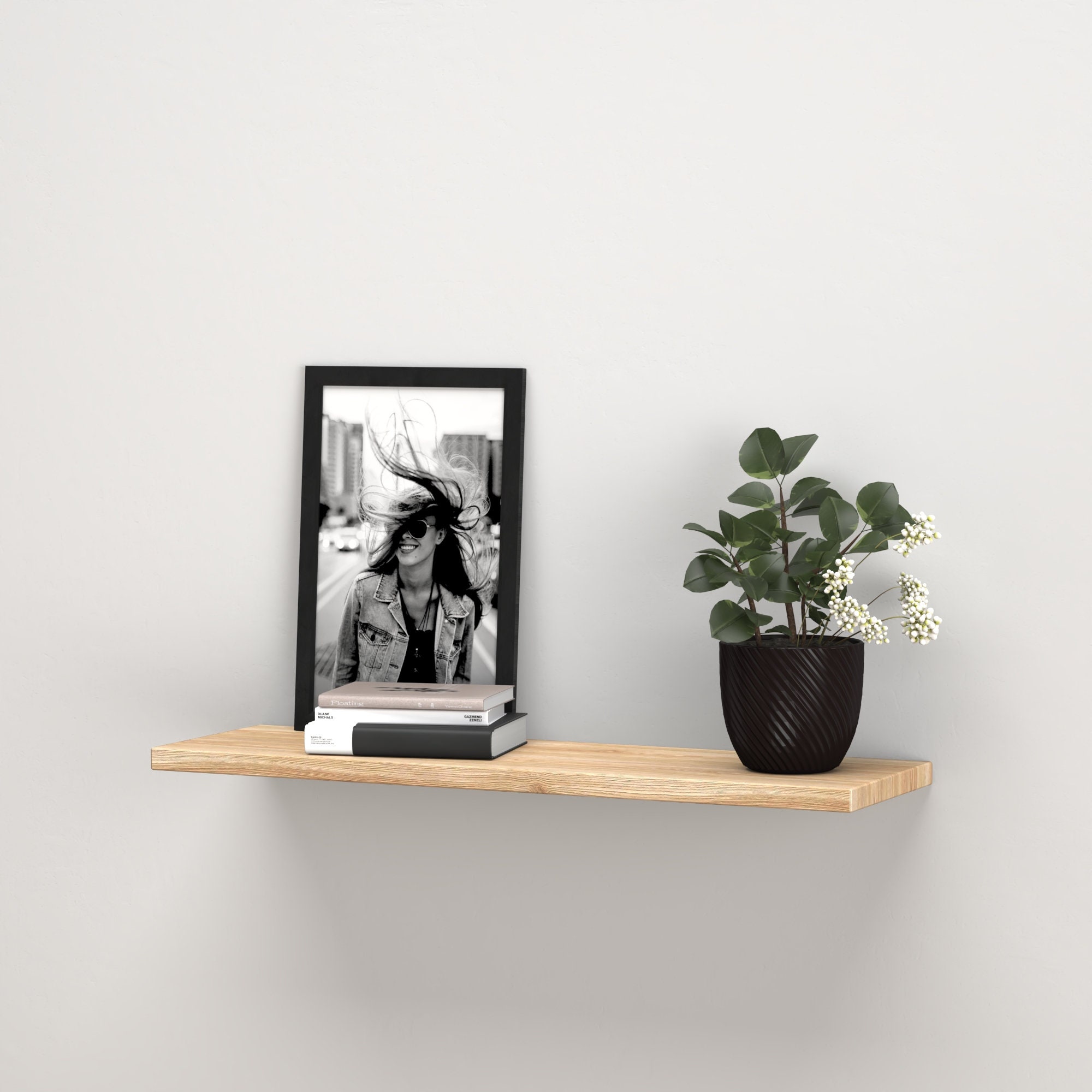 Book Shelves Floating Shelf Wood Shelves Wall Shelves Housewarming Gift ...