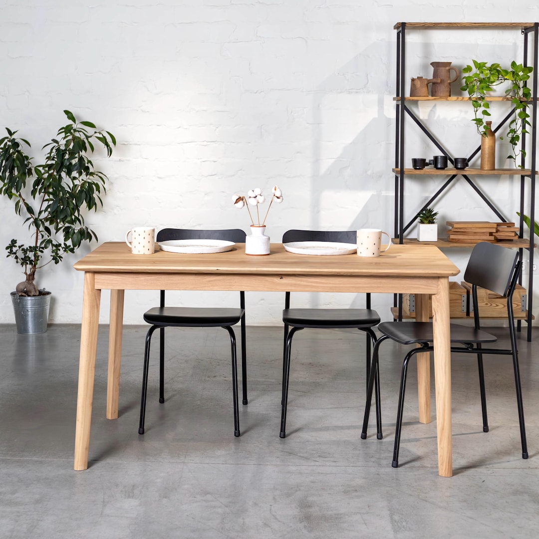 Oak Kitchen Table Wooden Oulu Oak Dining Table Unique Oulu Solid Oak ...