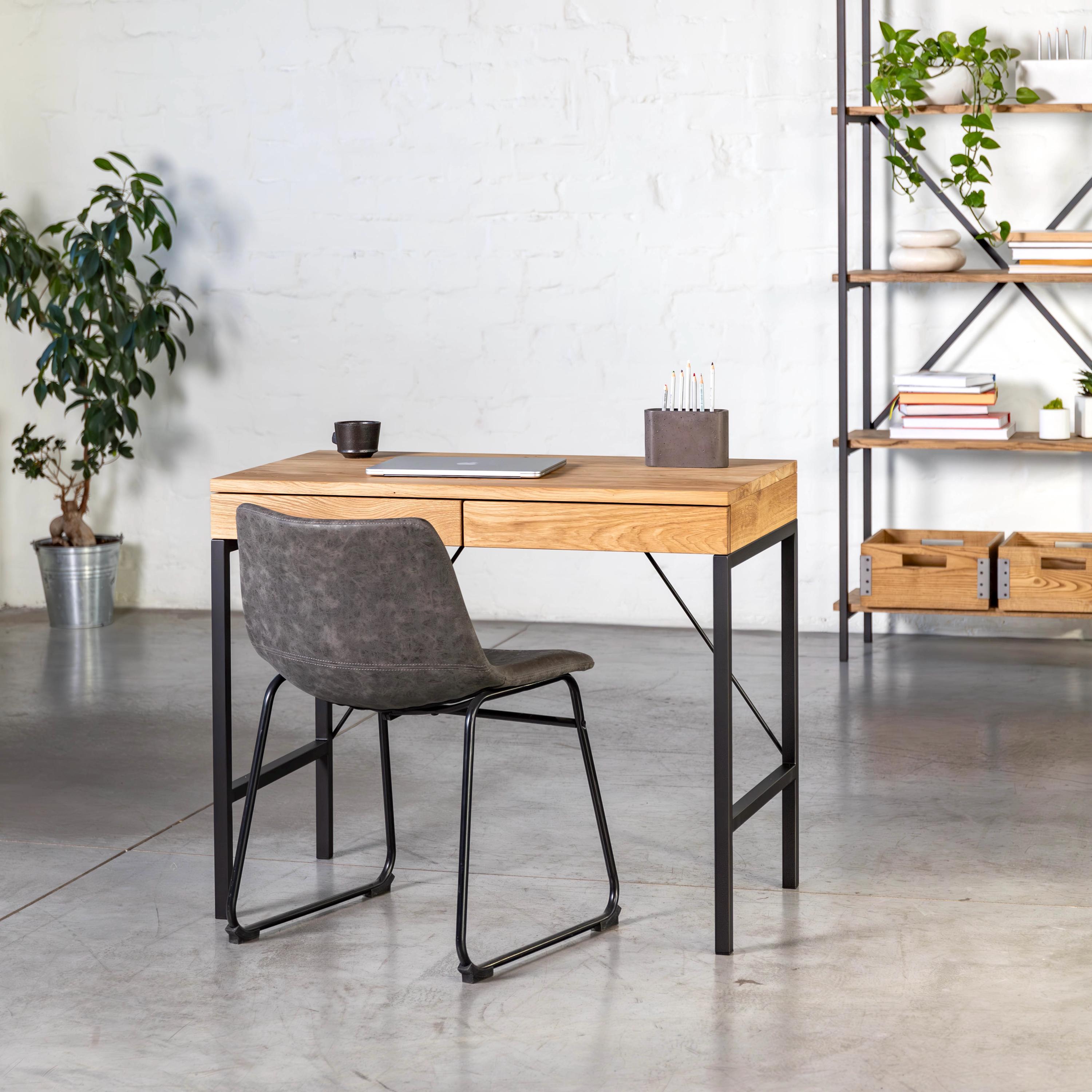 Office Desk Mennen Oak Wooden Table Unique Home Furniture Executive ...