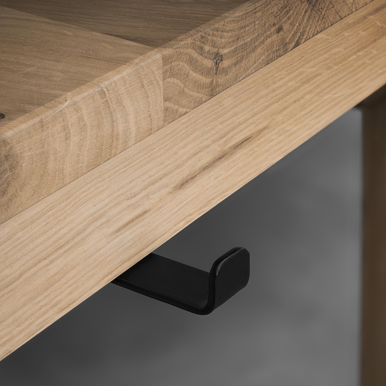 Computer Desk Yotsa With Wide Drawer Oak Solid Wooden Table ...