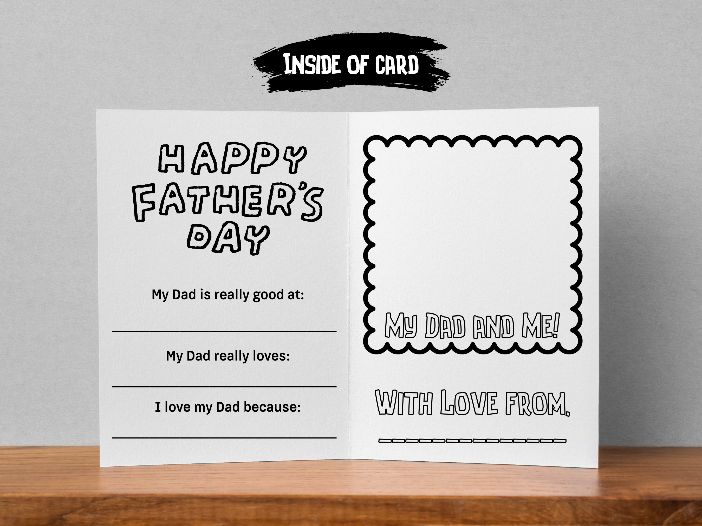 All About Dad Printable Card for Father's Day Perfect Father's Day ...