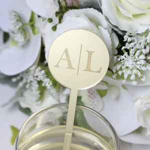 Personalized Drink Stirrers | 2 Letter Initial Swizzle Sticks ...