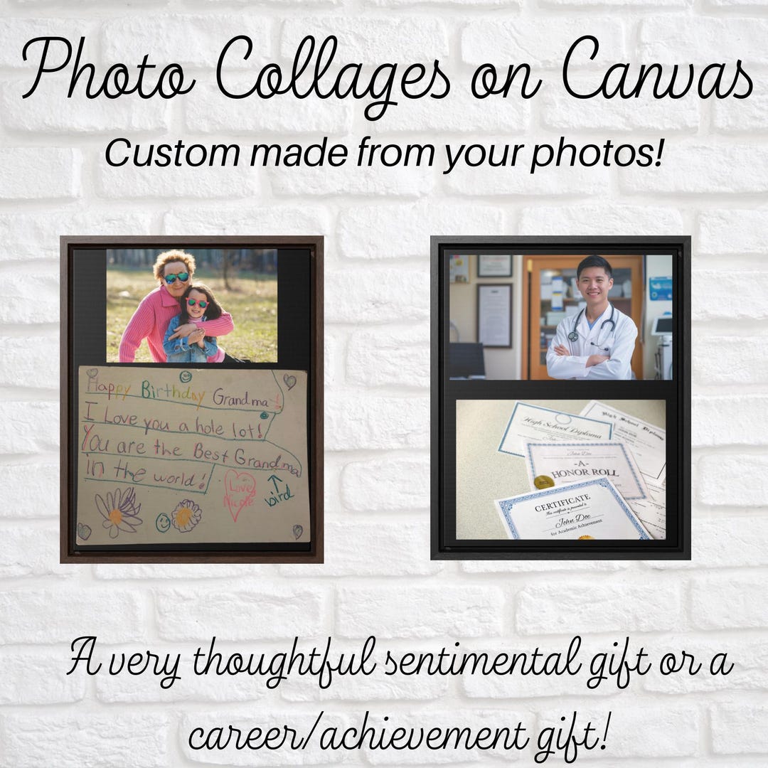 Photo Collages on Canvas| Family Photos| Achievement and Career Photos ...